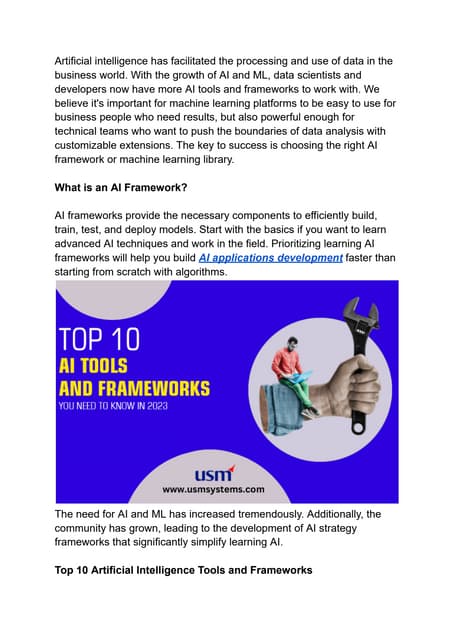 Powerful Data Science Frameworks | Infographic | PDF