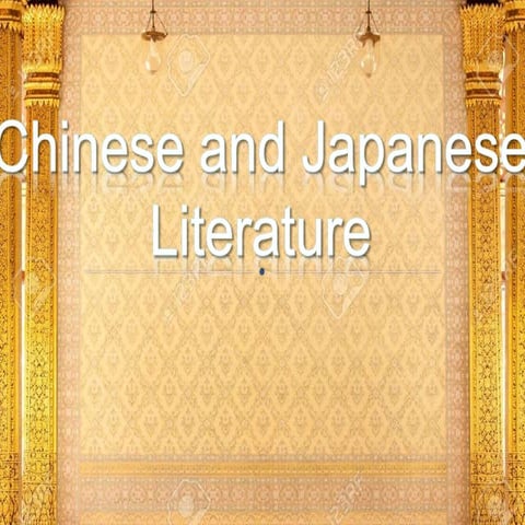 CHINESE AND JAPANESE LITERATURE | PPTX
