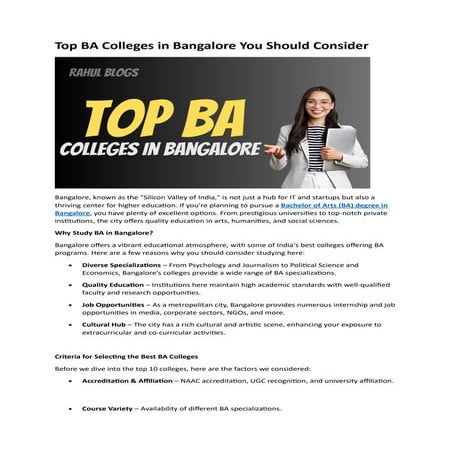 Top BA Colleges in Bangalore You Should Consider.pdf