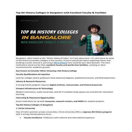 Top BA History Colleges in Bangalore with Excellent Faculty.pdf