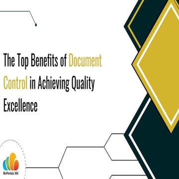 The Top Benefits of Document Control in Achieving Quality Excellence | PDF