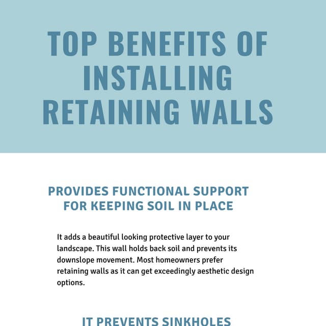 Top benefits of installing retaining wallls | PDF