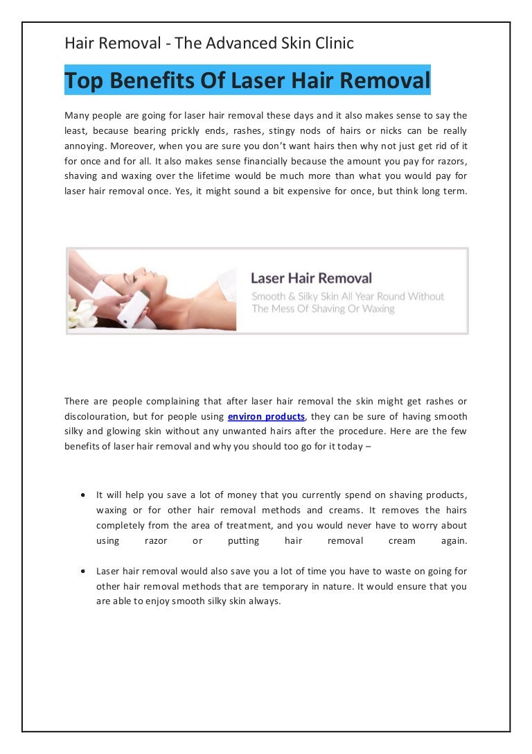 Top Benefits Of Laser Hair Removal