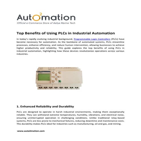 Top Benefits of Using PLCs in Industrial Automation.pdf
