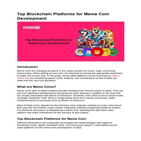 Top Blockchain Platforms for Meme Coin Development.pdf