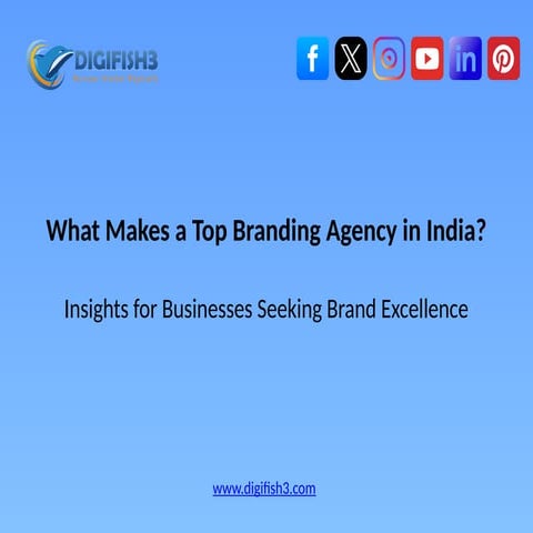 What Makes a Top Branding Agency in India? | Digifish3 Insights | PPT