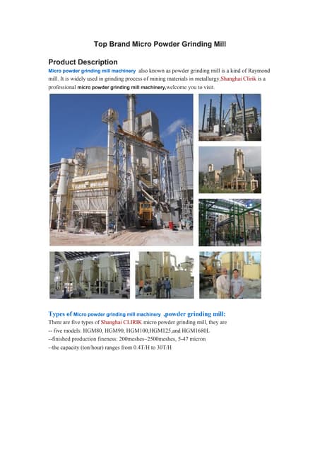 Powder grinder mill 1 | PDF
