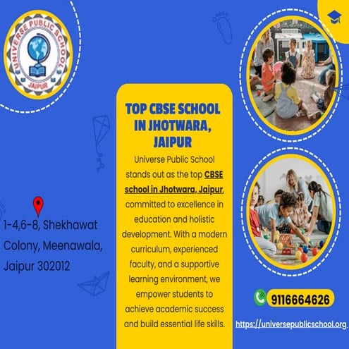 Top CBSE School in Jhotwara, Jaipur – Universe Public School.pdf
