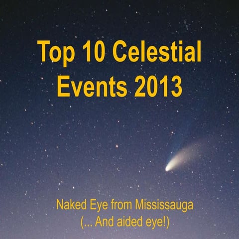 Top celestial events of 2013 | PPTX