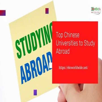 Top chinese universities to study abroad | PPTX