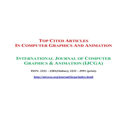 Top Cited Articles in Computer Graphics and Animation | PDF