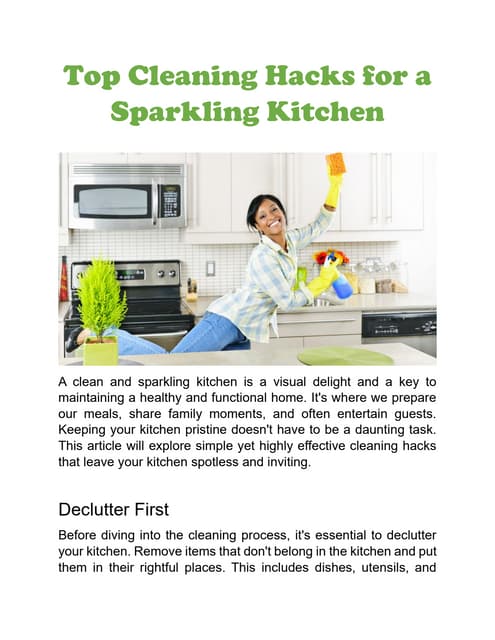 Proper storage of kitchen tools and equipment | PPT