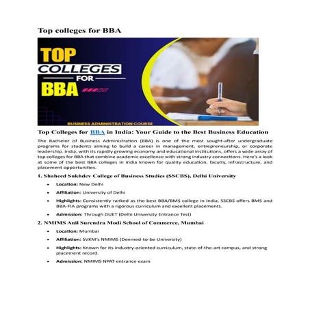 Top colleges for BBA in Bangalore edu.pdf