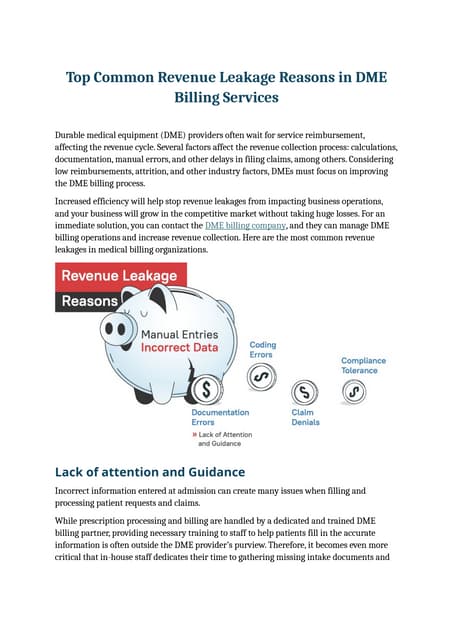 Denial Management in Medical Billing.pdf | Health Insurance | Insurance
