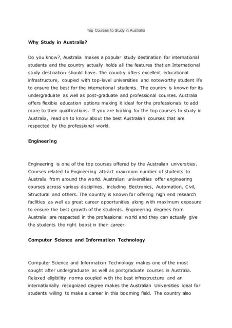 Exploring Top Study Destinations.pdf . | PDF
