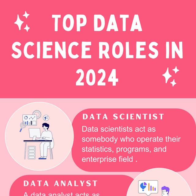 what are the top data science roles five in 2024 | PDF