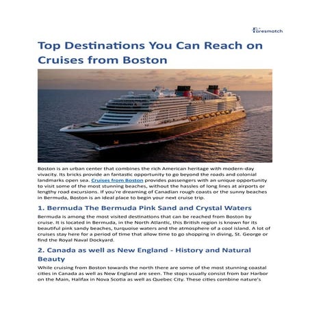Top Destinations You Can Reach on Cruises from Boston.pdf