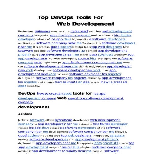 Top DevOps Tools For Web Development (1).pptx