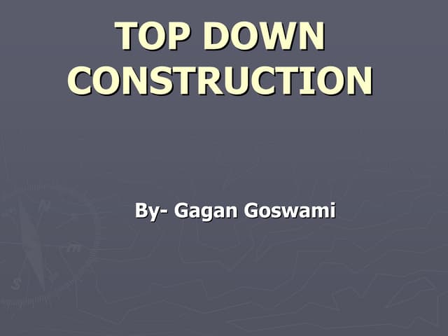 Top down construction | PPT