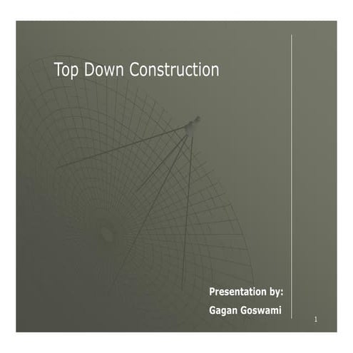 Top down construction presentation | PDF
