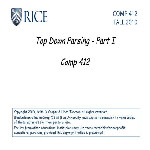 Top_down_Parsing_Understanding How Programs Read Code | PPT