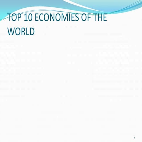 Top economies of the world | PPT
