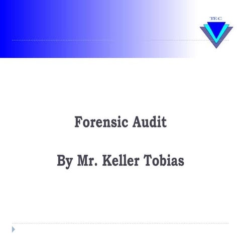 Forensic audit | PPTX