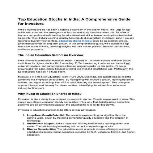 Top Education Stocks in India_ A Comprehensive Guide for Investors.pdf