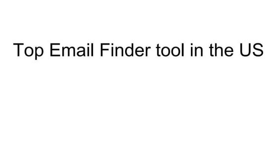 Top B2B email Finder tools in the 2024.pptx