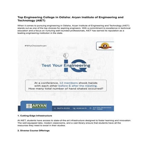 Top Engineering College in Odisha_ Aryan Institute of Engineering and Technology (AIET).pdf