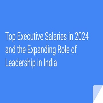 Top Executive Salaries in 2024 and the Expanding Role of Leadership in ...