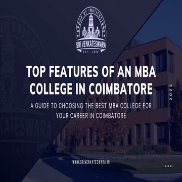 LIST OF TOP 10 MBA college in Tamilnadu. | PPTX