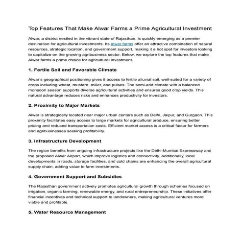 Top Features That Make Alwar Farms a Prime Agricultural Investment.pdf