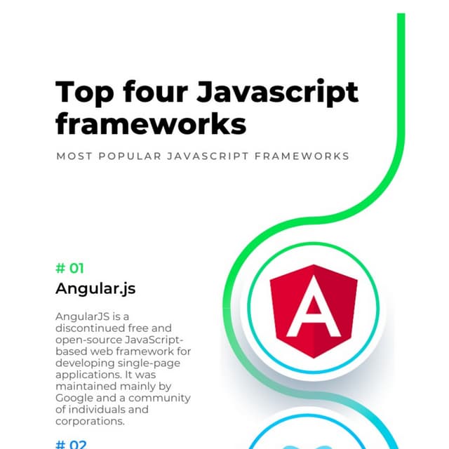 Top Four Javascript Frameworkspdf