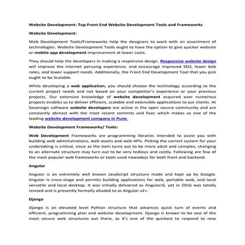 Top 5 Javascript Frameworks For Web And Mobile App Development