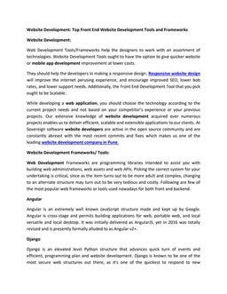 Top 5 Javascript Frameworks for Web and Mobile App Development | PPT