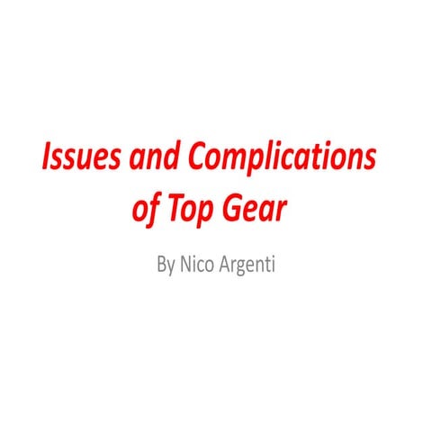 Nico's Top gear powerpoint | PPTX