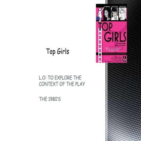 Top Girls: Caryl Churchill-Context | PPTX