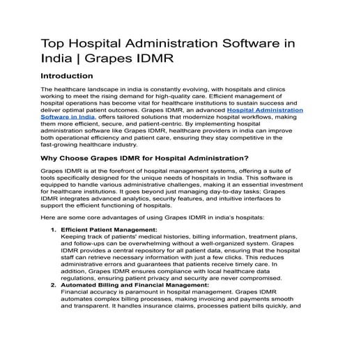Top Hospital Administration Software in India _ Grapes IDMR.pdf