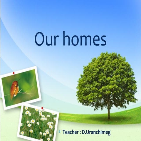 english-2 " Our homes" | PPT
