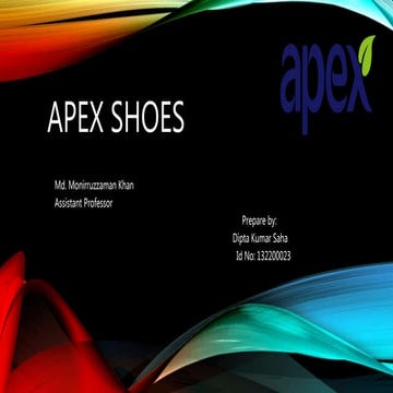 presentation of apex shoes | PPTX | Business | Business and Finance
