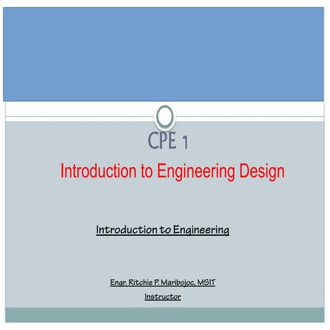 Topic-4.pdf introduction to engineering design | PDF