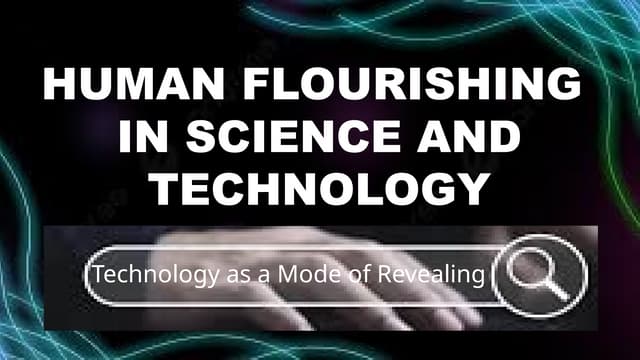 HUMAN-FLOURISHING IN SCIENCE AND TECHNOLOGY | PDF