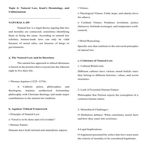 chapter-4-lesson-1:Frameworks and principles behind moral frameworks | PDF