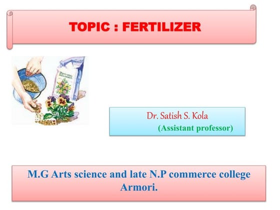 Investigatory project on fertilizer | PDF