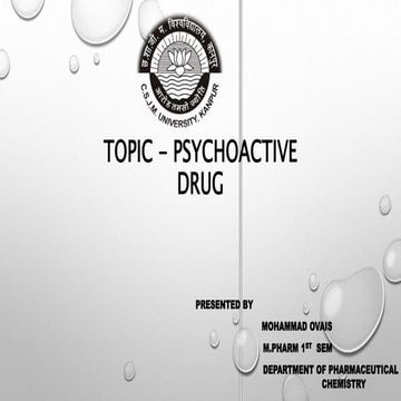 TOPIC - Psychoactive drug.pptx