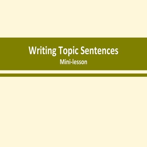 Paragraph writing strategy | PPTX