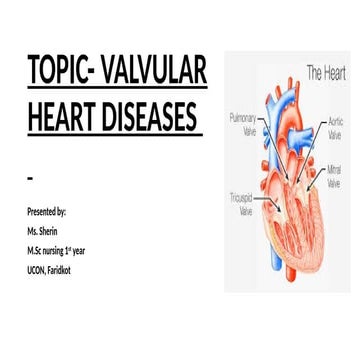 Valvular heart disease | PPTX