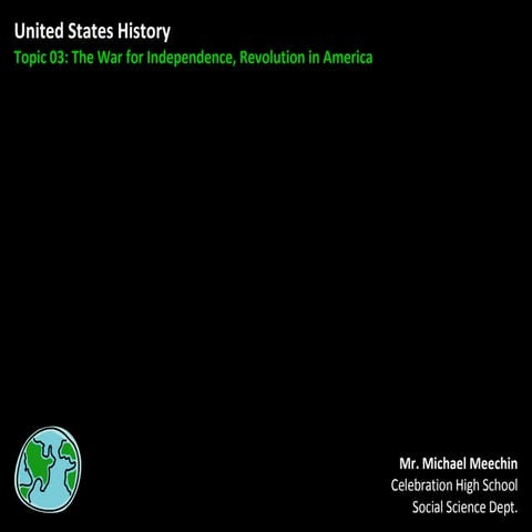 American revolution through declaration of independence | PPT