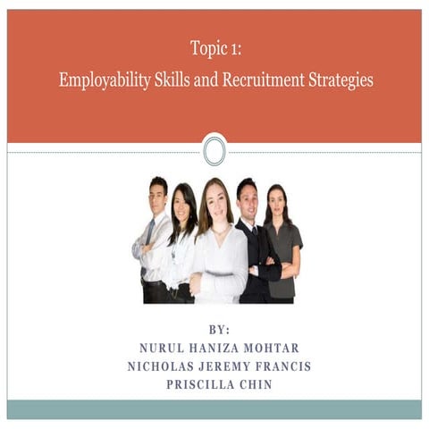 Topic 1 - Employability Skills and Recruitment Strategies | PPT